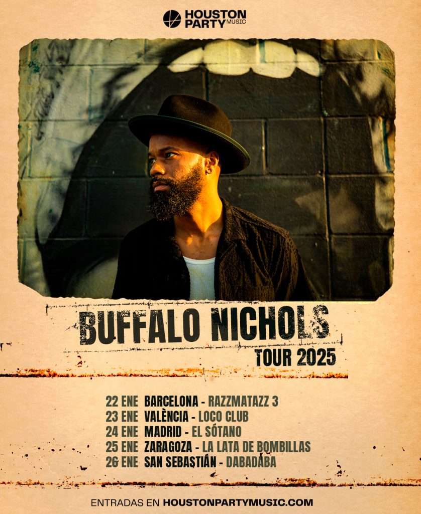 El debut de Buffalo Nichols: gira española en enero de 2025 ...